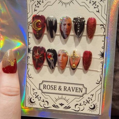 Starfall Acotar Inspired Press on Nail Set - Etsy Canada