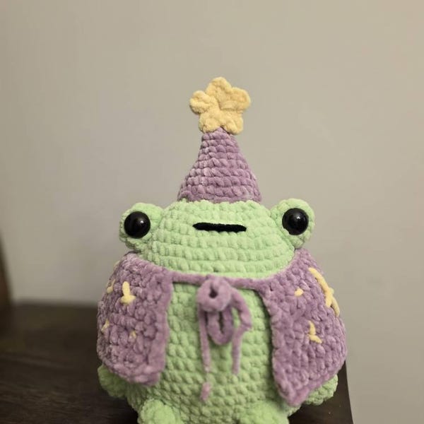 Jumbo Wizard Frog Crochet Pattern / Chunky Crochet Wizard Mage / US PDF ...