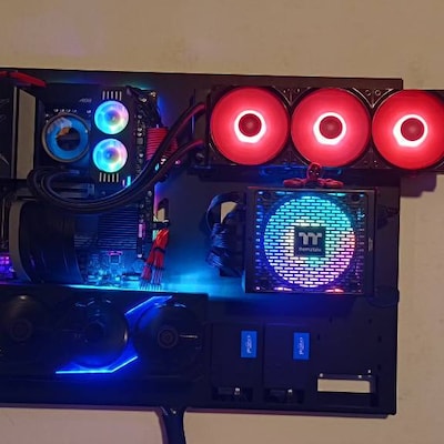 Wall Computer, Computer Wall Mount, Space Case, Open Case, Full ATX ...