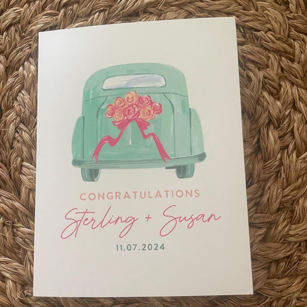 Wedding Day Thank You Card to Vendor, Vendor Thank You Card, Wedding ...