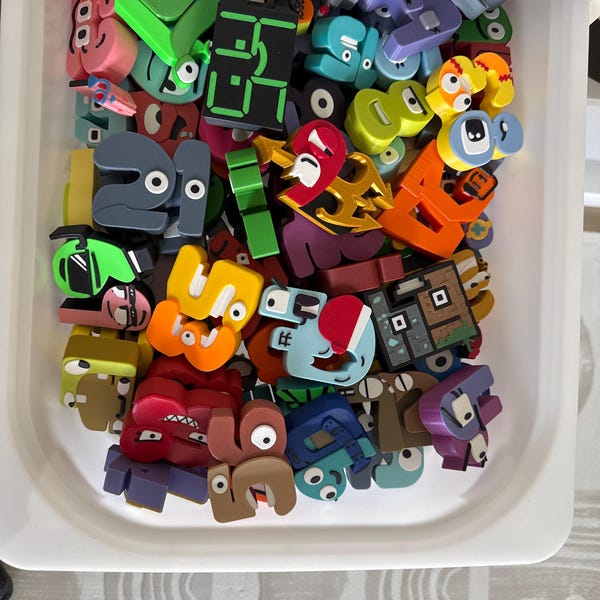 Number Figures Series 0-25 (fan Art of 3d SES Series) - Etsy