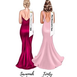 Pageant Digital Drawing - Etsy