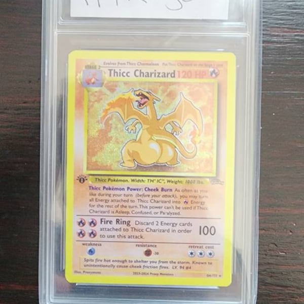 Custom-made Thicc Pikachu Card - Etsy