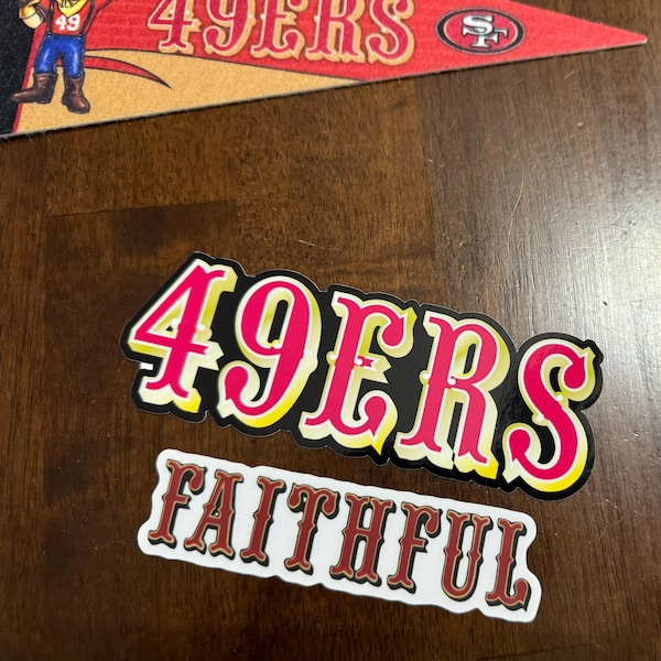 Faithful San Francisco 49ers Niners Vinyl Sticker Decal - Etsy