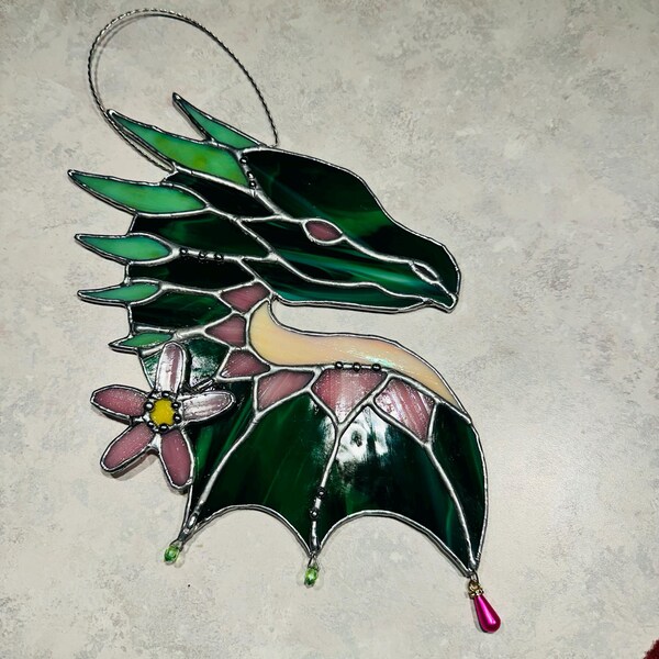 Plated Dragon Fantasy Pattern for Stained Glass (hobby and Commercial ...