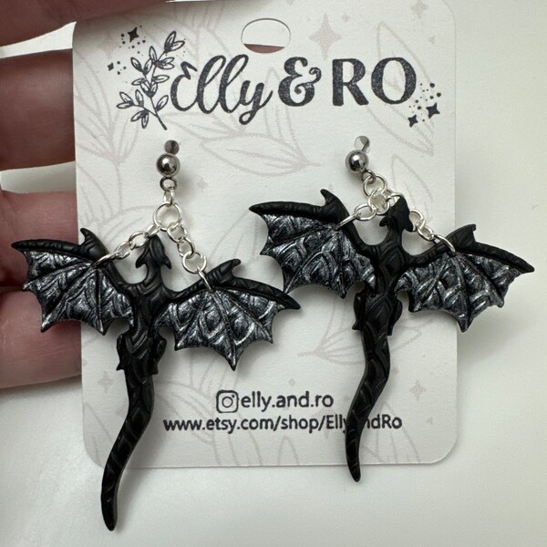 Dragon Earrings, Fantasy Earrings, Magical Earrings, Made to Order ...