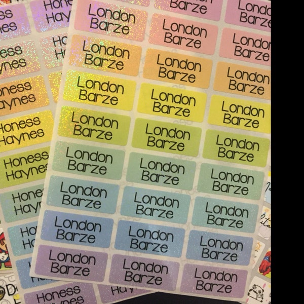 Waterproof Kid Custom Name Labels School, Daycare Supply Stickers ...