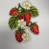 Strawberry Plant Patch Set of 2 Fruit Patches for Jackets Embroidered ...