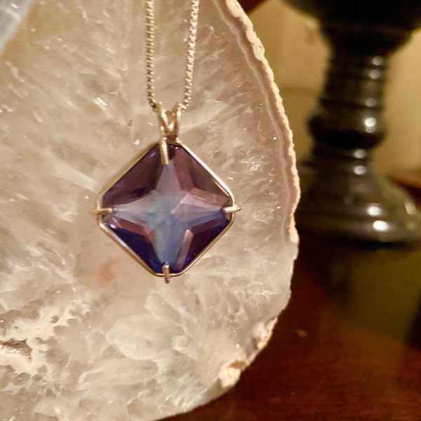 Tanzine Tanzan Aura Quartz Magician Stone Pendant .925 SS Healing ...