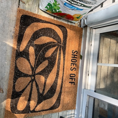 Minimalist Welcome Mat Mid Century Modern Art Rug Retro - Etsy