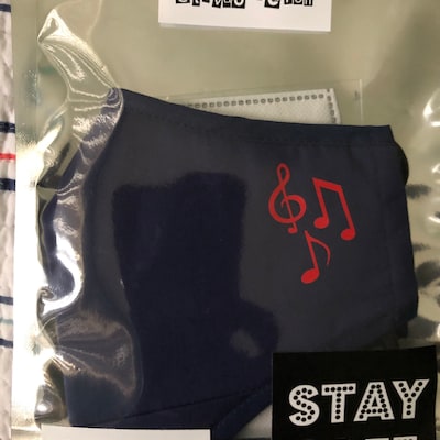 Face Mask With Music and Dance Designs, Ft. Music Notes, Drum, Line ...