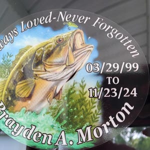 In Memory of Personalized Vinyl Decal Cardinal Theme Always Loved Never ...