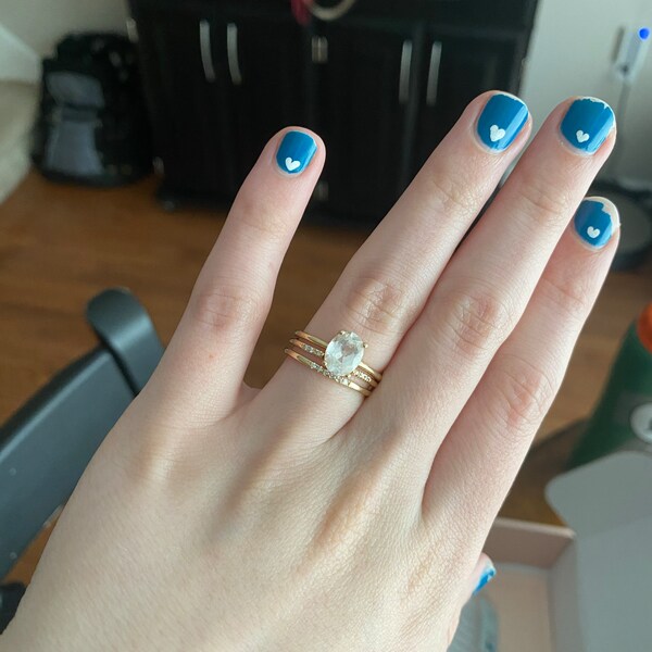 Pear Cut Contour Band, 14K Gold Wedding Band, Solid Gold Ring, Contour ...