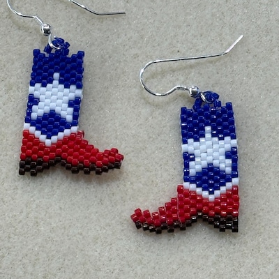 Peregrine Falcon Beaded Earring PATTERN 319 - Etsy