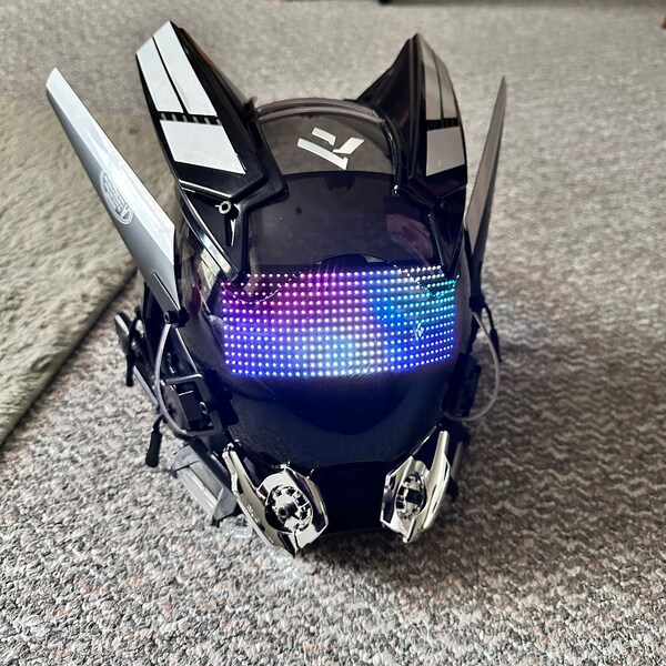 Bluetooth Cyberpunk Mask - Futuristic Mask -cyberpunk Helmet-tech Mask ...