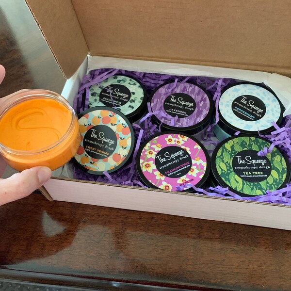 The Squeeze —"the Six Scents" Aromatherapy Dough Sampler Size 100% ...