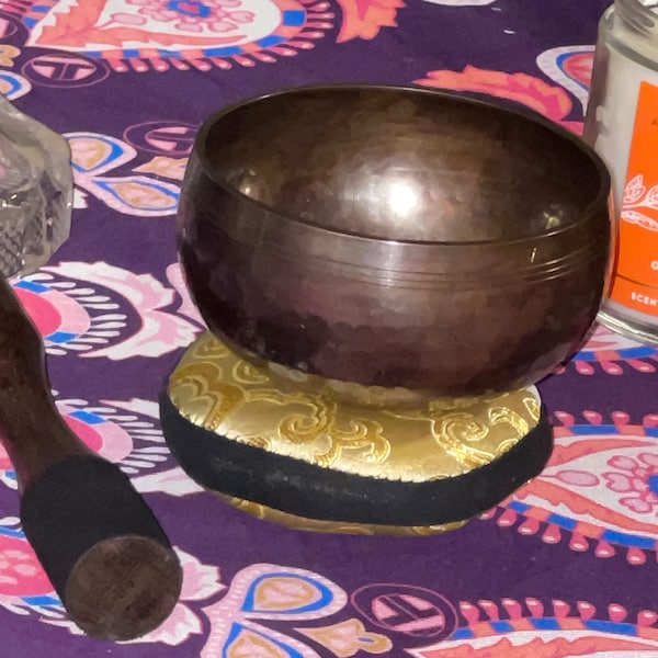 Tibetan Singing Bowl Set – Authentic Hand-tuned Sound Bowl – Perfect for Meditation Yoga ...