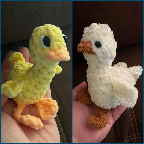 NO SEW | Peep the Pocket Gosling Pattern, Crochet Duck - Etsy