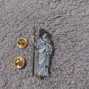 Greek Goddess Athena Enamel Pin - Etsy