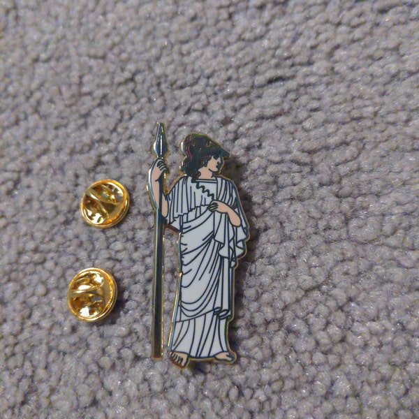Greek Goddess Athena Enamel Pin - Etsy