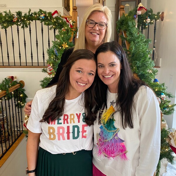 Merry Bride Shirt| Christmas Bride Tshirt, Gift for Bride to Be, Bridal ...