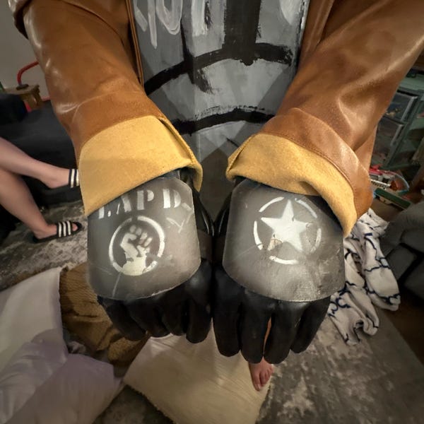 NCR Ranger Veteran Arm Armor + Leather Gloves - Etsy