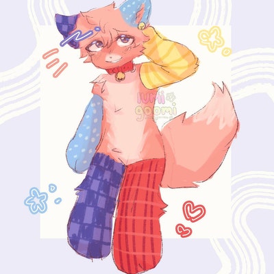 Cute Chibi Base Feral Furry/fursona Lineart Customizable PSD - Etsy