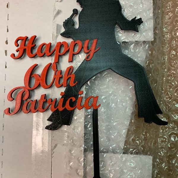 Elvis Personalized Custom Cake Topper - Etsy