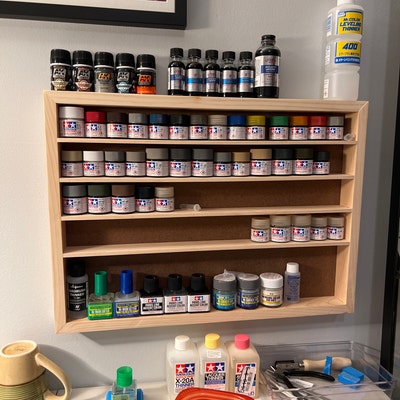 Pine Model Paint Storage Shelf 4 Shelf - Etsy