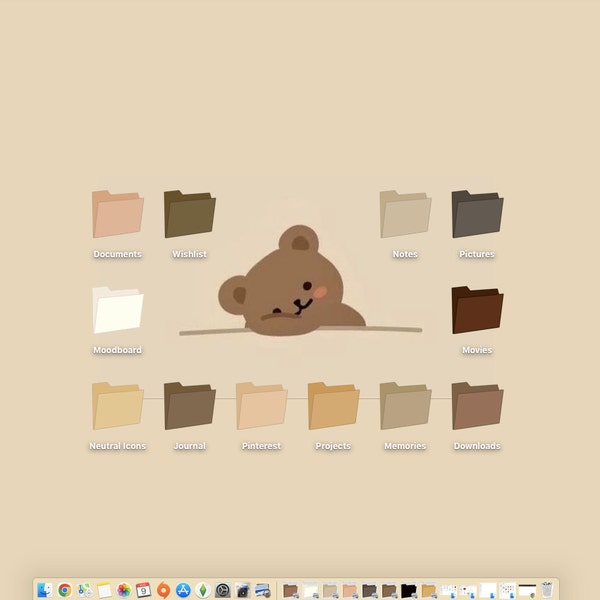 Cute Icons for Mac & PC, Folder Icons, File Icons, Mac, PC, Instant ...