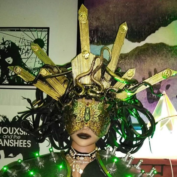 CUSTOMIZABLE COMPLETE MEDUSA Costume Gorgon Costume Medusa Headpiece, Medusa Dress, Medusa ...