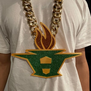 Custom Swag Spinner Chain Logo Miami Cuban Link Swag Bling | Etsy