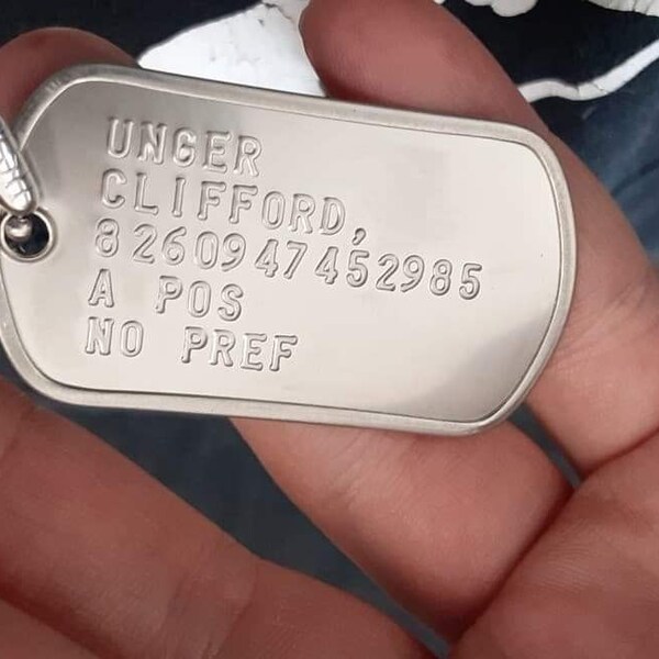 Death Stranding Cliff Unger Military Dog Tags - Etsy