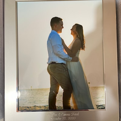 Personalized Photo Frame 8x10 Engraved Photo Frame Wedding Photo Frame ...