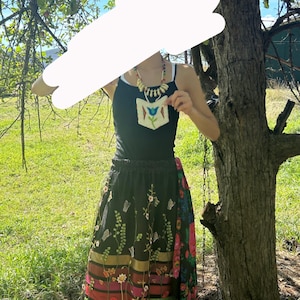 Stacked Cotton Ribbon Skirts With Hanging Ribbon Women's Ribbon Skirts ...