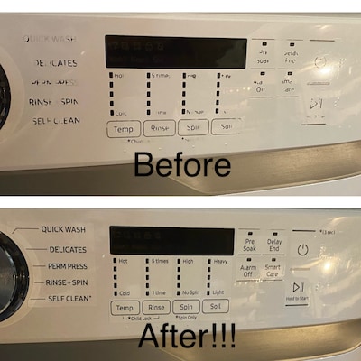 Samsung Model WF45T6000AW Washer Sticker Sheet Labels / Decals for ...