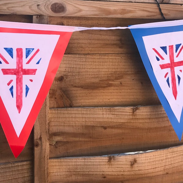 Union Jack Bunting Stencil - Reusable 2 Layer Flag Stencil by Craftstar ...