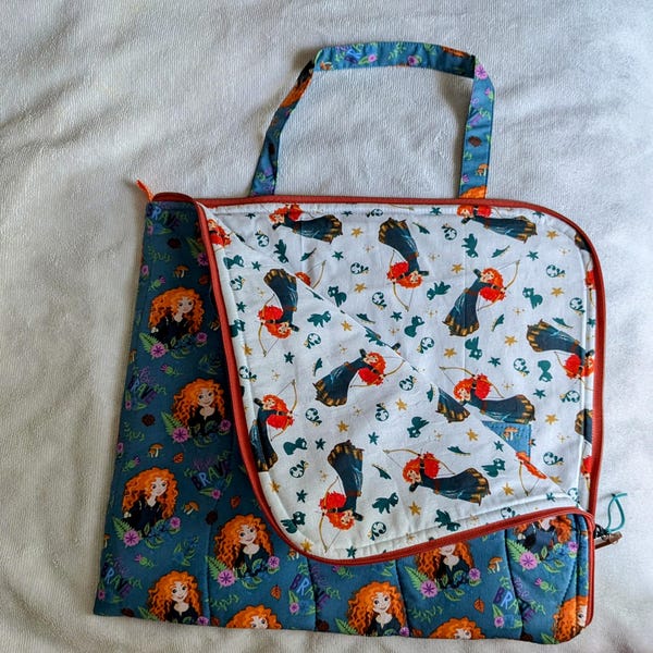 Princess Merida Icons on White Cotton Fabric 1/4 Yard, 1/2 Yard Fat ...