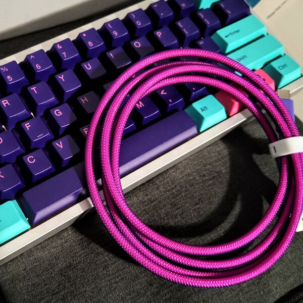 Classic White YC8 Custom Coiled Keyboard Cable - Etsy