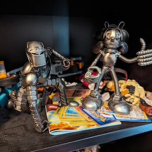 Wall-e Recycled Scrap Metal Statue,handmade Steel,cartoon Inspired.made ...