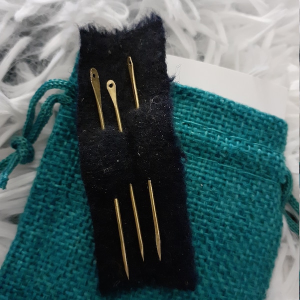 Brass Sewing Needles. Viking Needles, Medieval Needles - Etsy