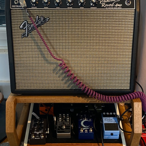 Lakefront Deluxe Amp Stand, Custom Made Solid Wood Guitar Amplifier ...