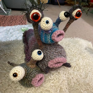 FLAT KNIT Garden Slug Amigurumi Pattern PDF Instant Download - Etsy