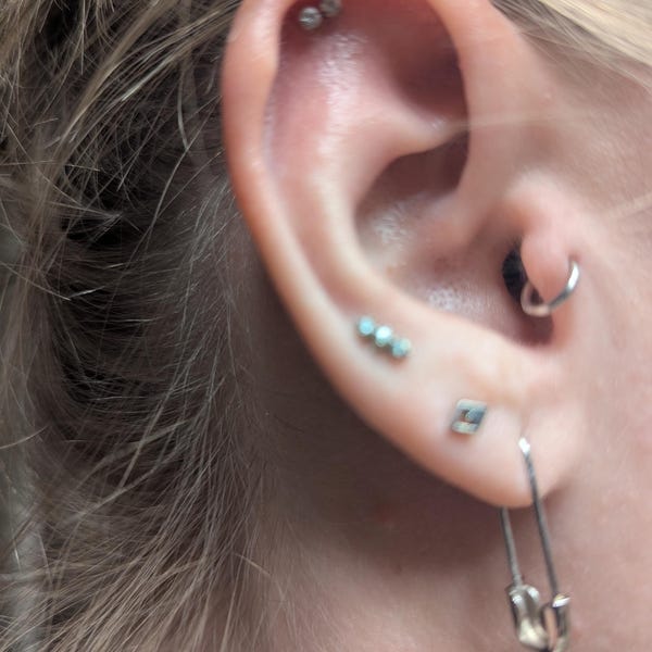 14k Solid Gold Dangle Star Belly Button Ring Sparkling Dangle Navel ...