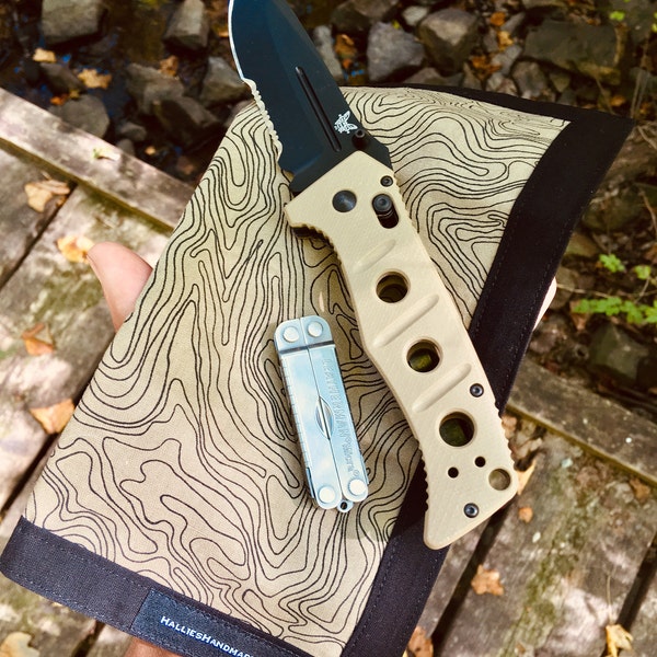 EDC Hank Topography Themed Hank Men's Handkerchief Women's Handkerchief ...