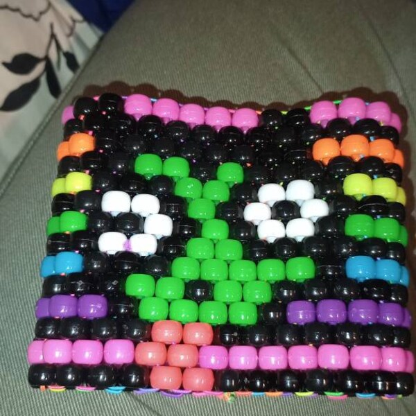 Pink Flower Kandi Bracelet Set - Etsy