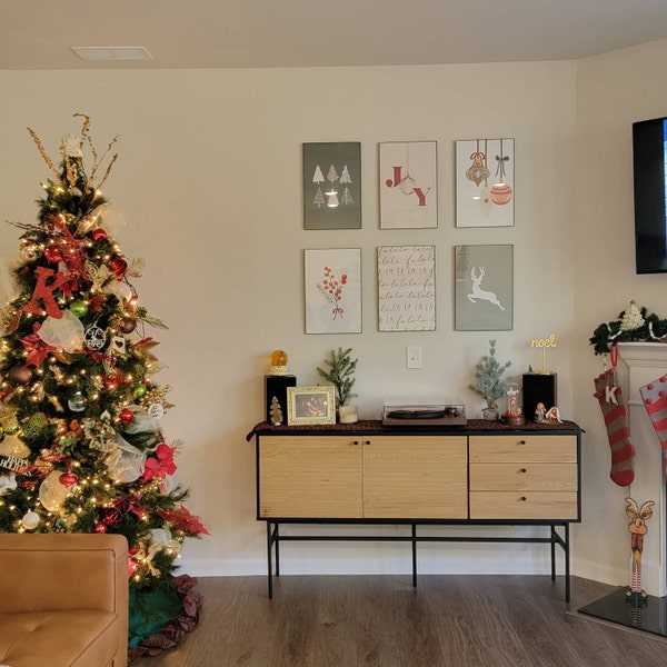 Christmas Gallery Wall Art, Set of 13, Christmas Printables, Minimalist ...