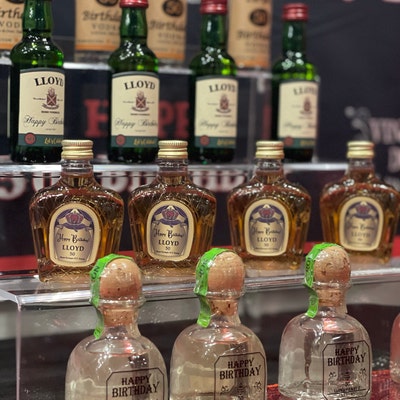 Mini Crown Royal Label, Mini Crown Label, Whiskey Custom Label, Mini ...