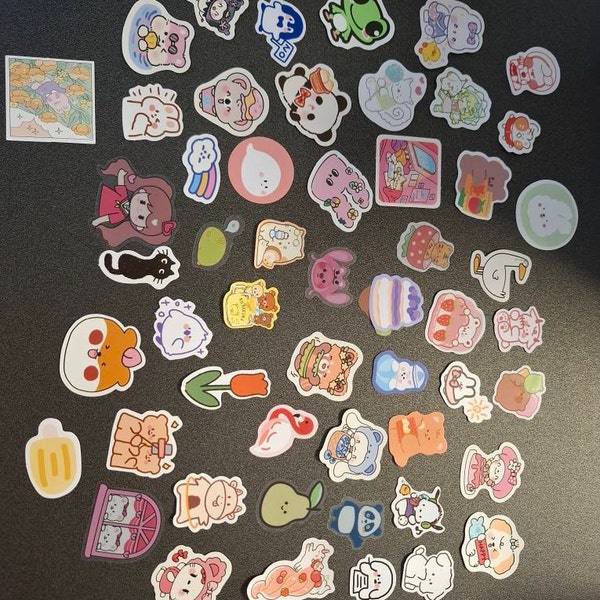 Kawaii Animal Stickers, Cute Mini Animal 3D Puffy Stickers, Korean ...