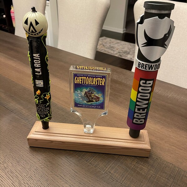 Handmade 6 Tap Handle Stand Base Display Holder Radiata Pine Wood High ...